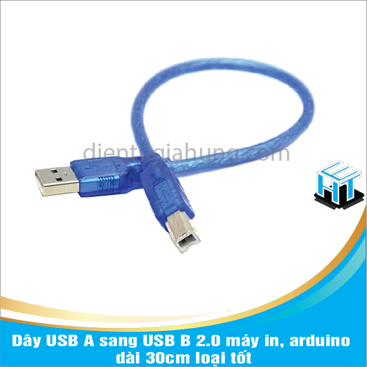 [Dây Cap] 1 Cọng Dây USB A sang USB B 2.0 máy in, arduino dài 30cm loại ...