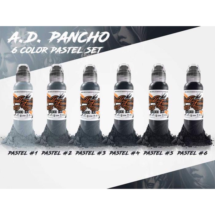 Sét mực xăm WORLD FAMOUS INK - AD PANCHO SET 1oz | Shopee Việt Nam
