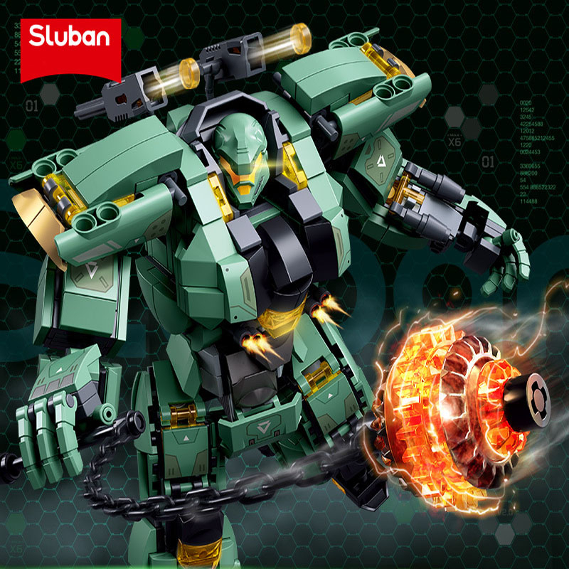 Đồ Chơi Lắp Ráp Phát Triển Trí Tuệ Mô Hình Sluban Robot Halberd Athena ...