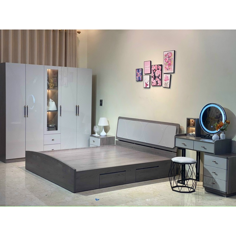 Combo giường tủ hiện đại CB45 | Shopee Việt Nam