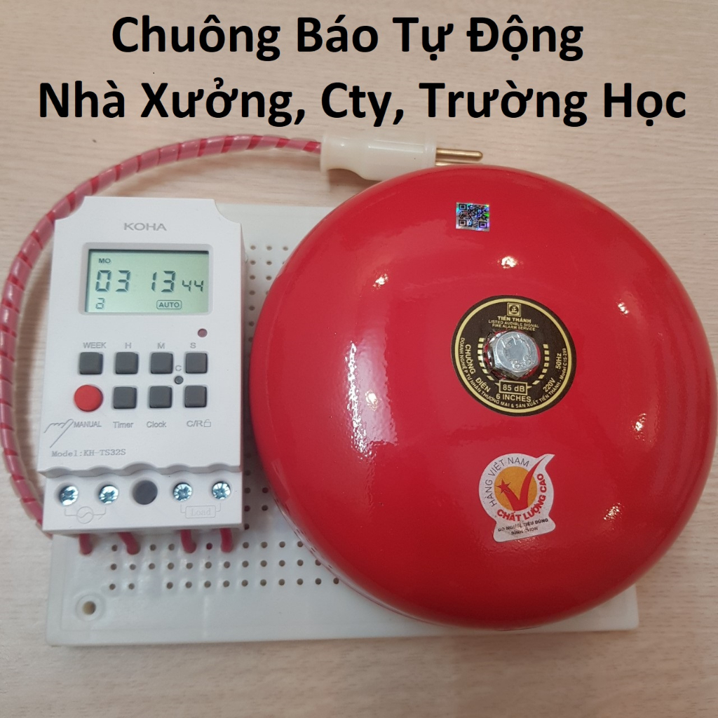 Bộ chuông báo hẹn giờ cho nhà xưởng, trường học, công ty, Chuông báo ...