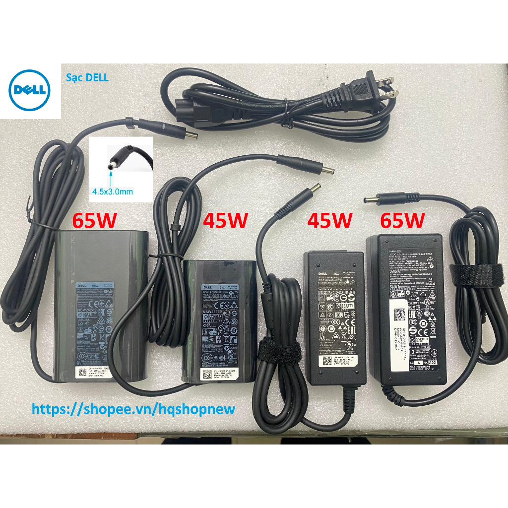Sạc laptop Dell Inspiron 5584 P85F P85F001 19.5V - 2.31A - 3.34A - 45W ...