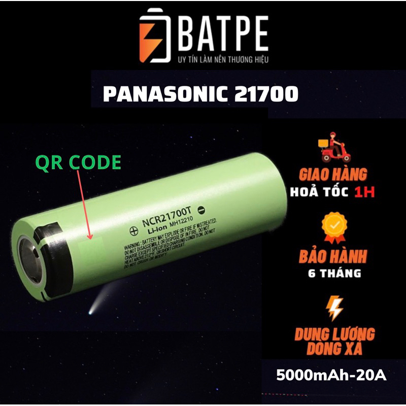 [P44] Pin 21700 Panasonic NCR21700T mới 100% Japan 5000mah xả 20A ...