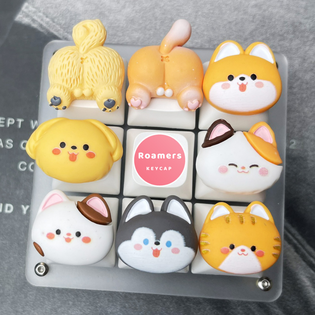 Keycap Mặt Mông Mèo Cún Siêu Đẹp Đặc Biệt Chỉ Có ở Roamers Keycap Nút ...