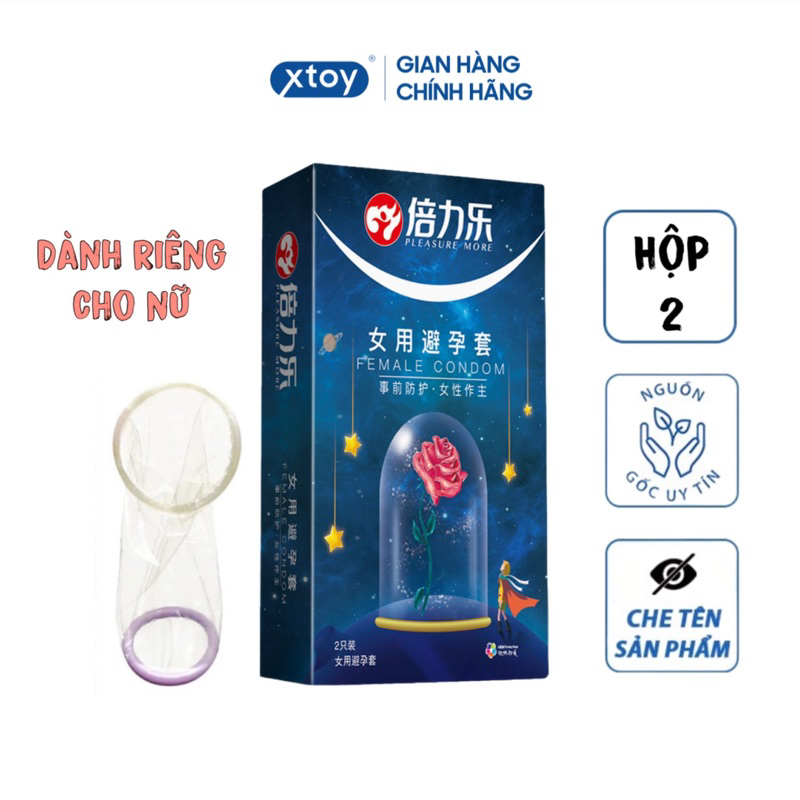 Bao Cao Su Cho Nữ HBM Female, bcs chuyên biệt cho nữ, siêu mỏng - hộp 2 ...