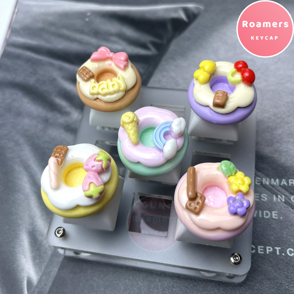 Keycap Donut Quà Tặng Sinh Nhật Kỉ Niệm Dễ Thương Nút Bàn Phím Cơ ...