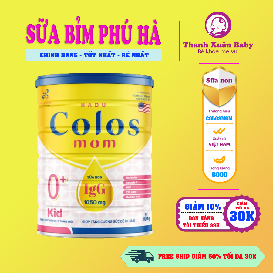 Sữa Bột Colos Mom 800g Kid - Pedia - Grow - Probiotic Từ 0-15 Tuổi ...