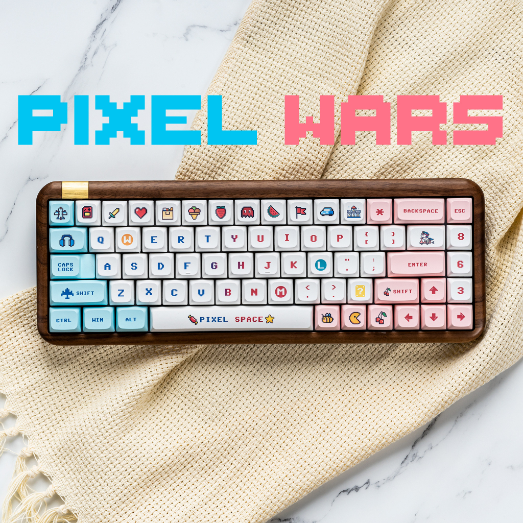 Keycap Pixel Wars | XDA Pixel Wars Font Chữ Béo | Keycap nhựa PBT 135 nút in nhiệt Dyesub ...