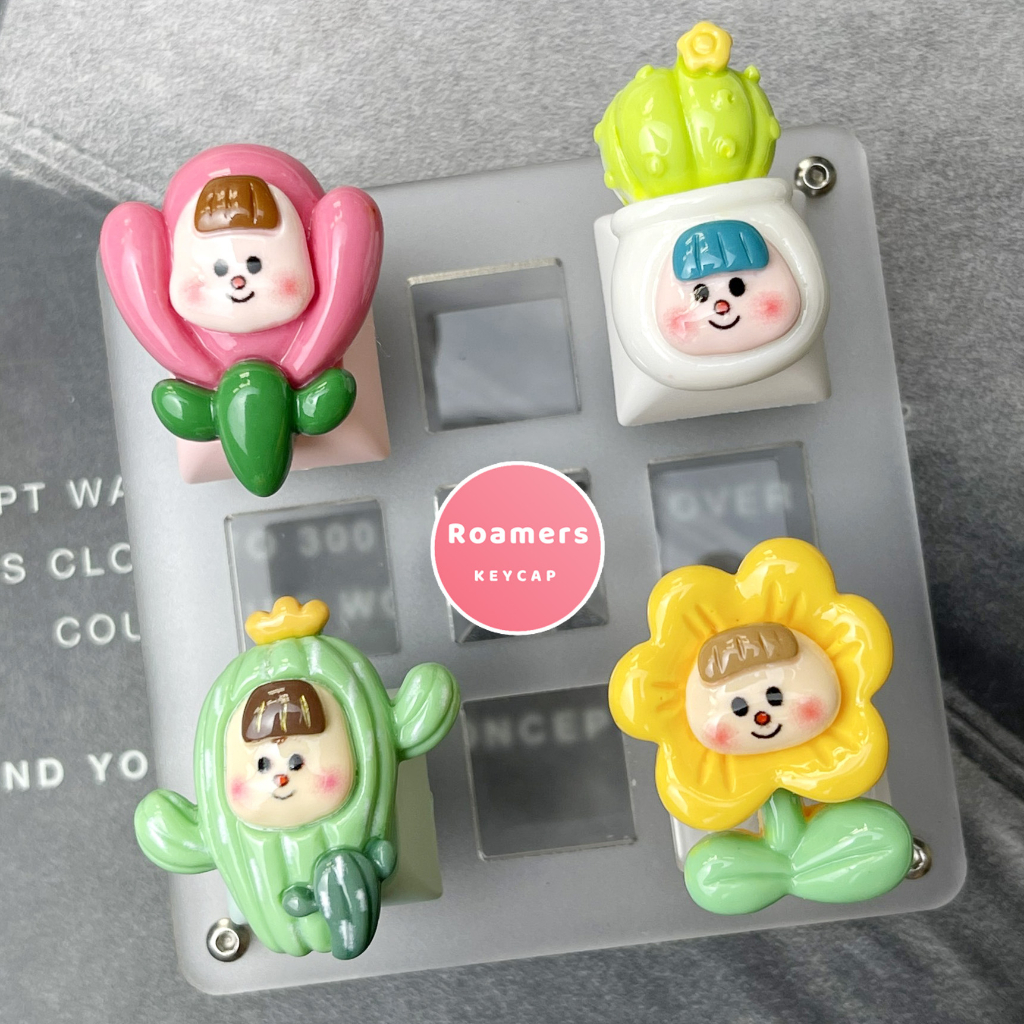 Nút Bàn Phím Cơ Các Loài Cây Hoa Dễ Thương Keycap | Shopee Việt Nam