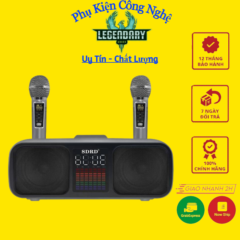 Loa Karaoke Bluetooth Karaoke SD318. Bản Cao Cấp Chất Lượng, Tặng Kèm 2 Micro Sạc Không Dây. Bảo ...