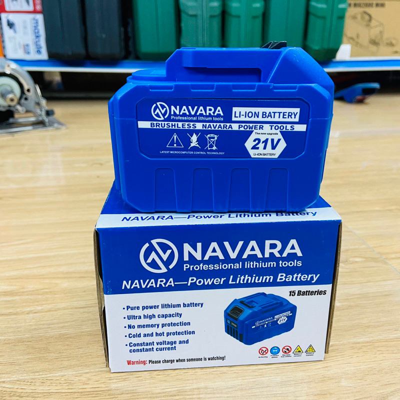 Pin 15cell Navara 5ah NAVARA chân pin phổ thông, vào tải không ngắt ...