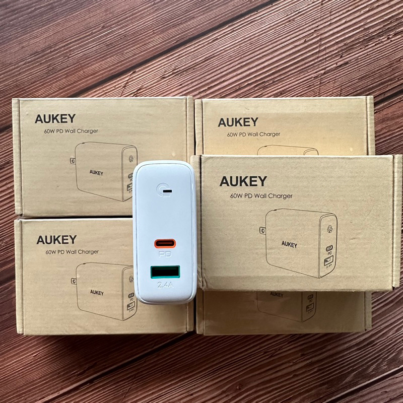 Sạc Aukey PA-D3 60W 1A1C New Chân Dẹt US/JP | Shopee Việt Nam