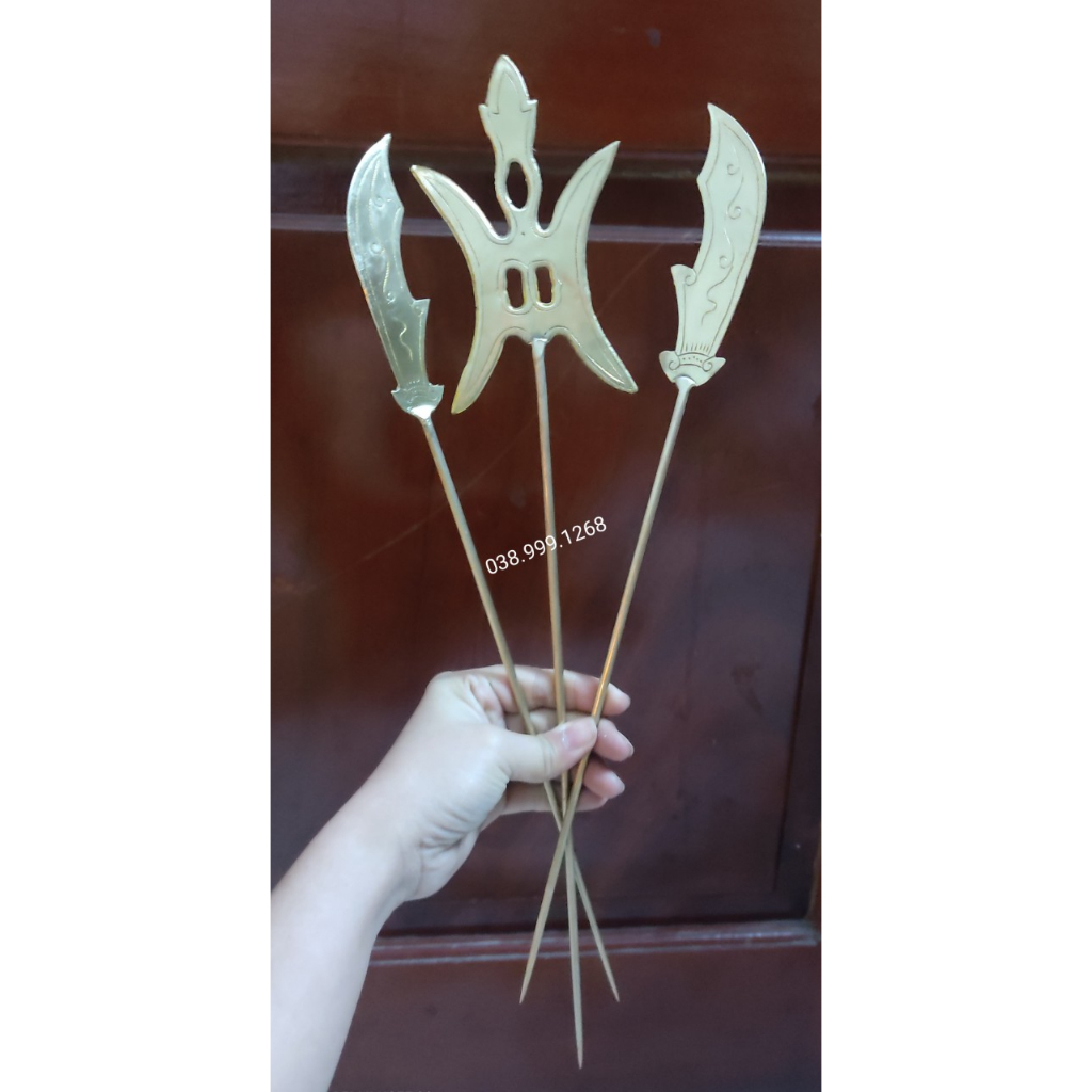 Xiên lình 40cm đức ông Trần Triều Trang phục phụ kiện Hầu Đồng bằng ...