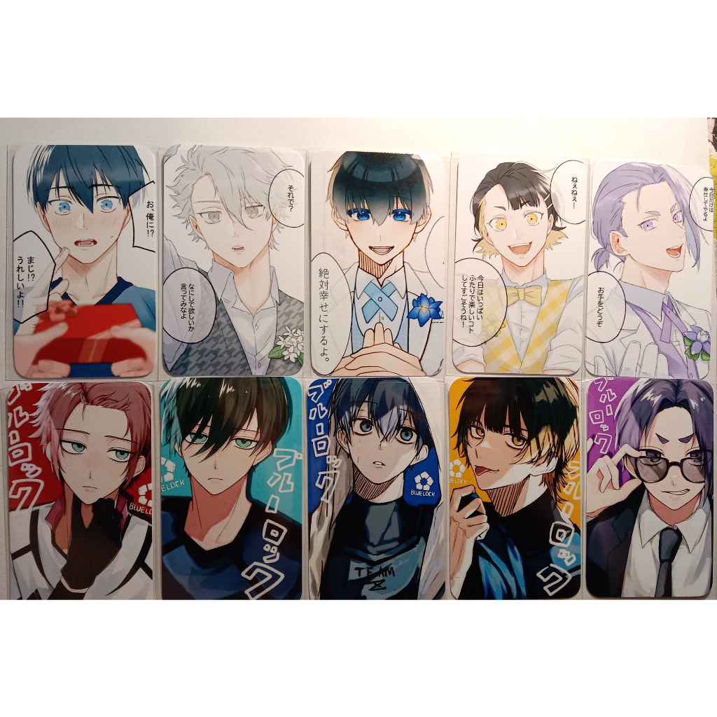 (Sẵn) Card artist Anime Blue Lock bachira, nagi, reo, isagi, sae, rin ...