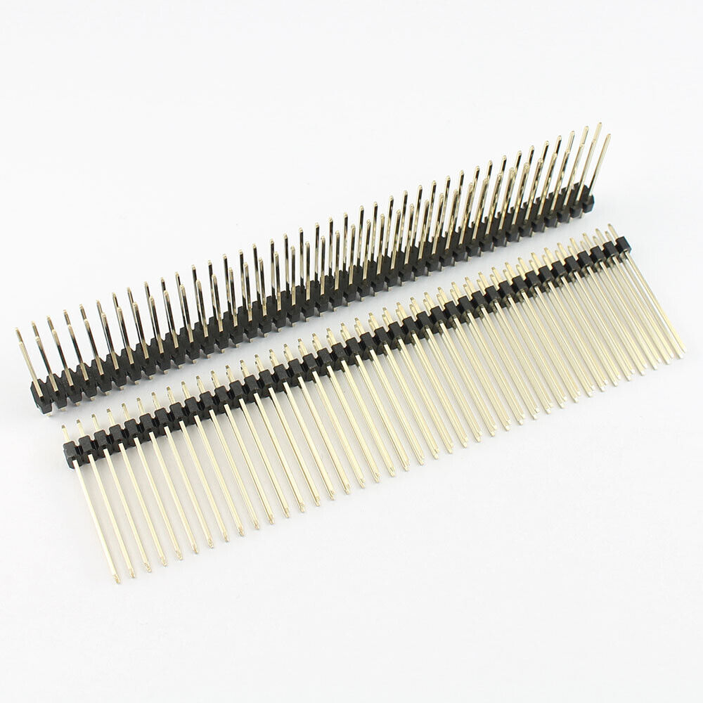 Set 10 hàng rào 2.54mm 2x40 pin 25mm - double row straight connector pin header strip | Shopee ...