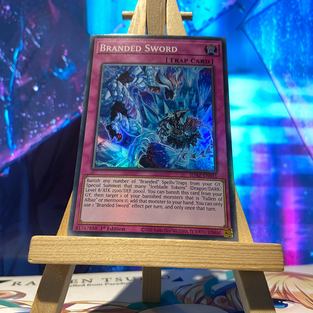 [ Bài Yugioh Chính Hãng ] Branded Sword - SDAZ-EN031 - Super Rare 1st ...