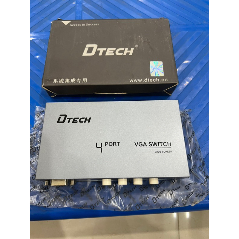 Bộ gộp tín hiệu vga 4 in 1 out - switch vga DTech DT 7034 | Shopee Việt Nam