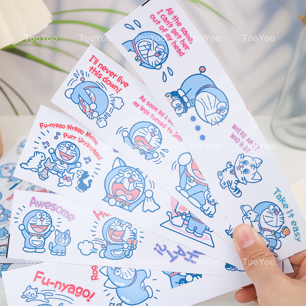Set 40 sticker Doraemon & Tons of Cats dễ thương cute TooYoo BK00014 ...