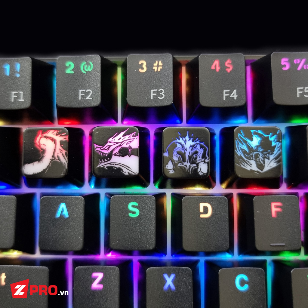 Bộ keycap 4 nút kỹ năng Liên Minh Huyền Thoại - LOL Keycap skill ...