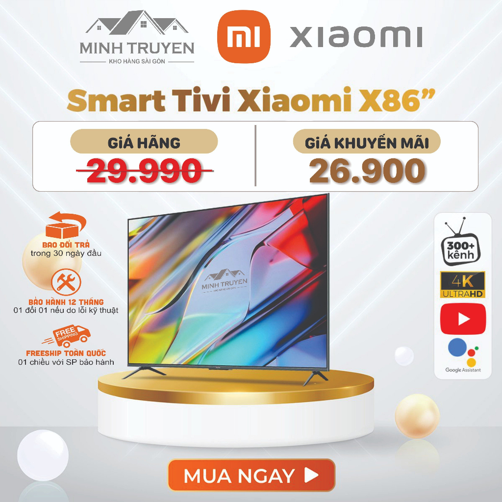 Smart Tivi Xiaomi 86 inch Redmi X86" 2022 Series | Shopee Việt Nam
