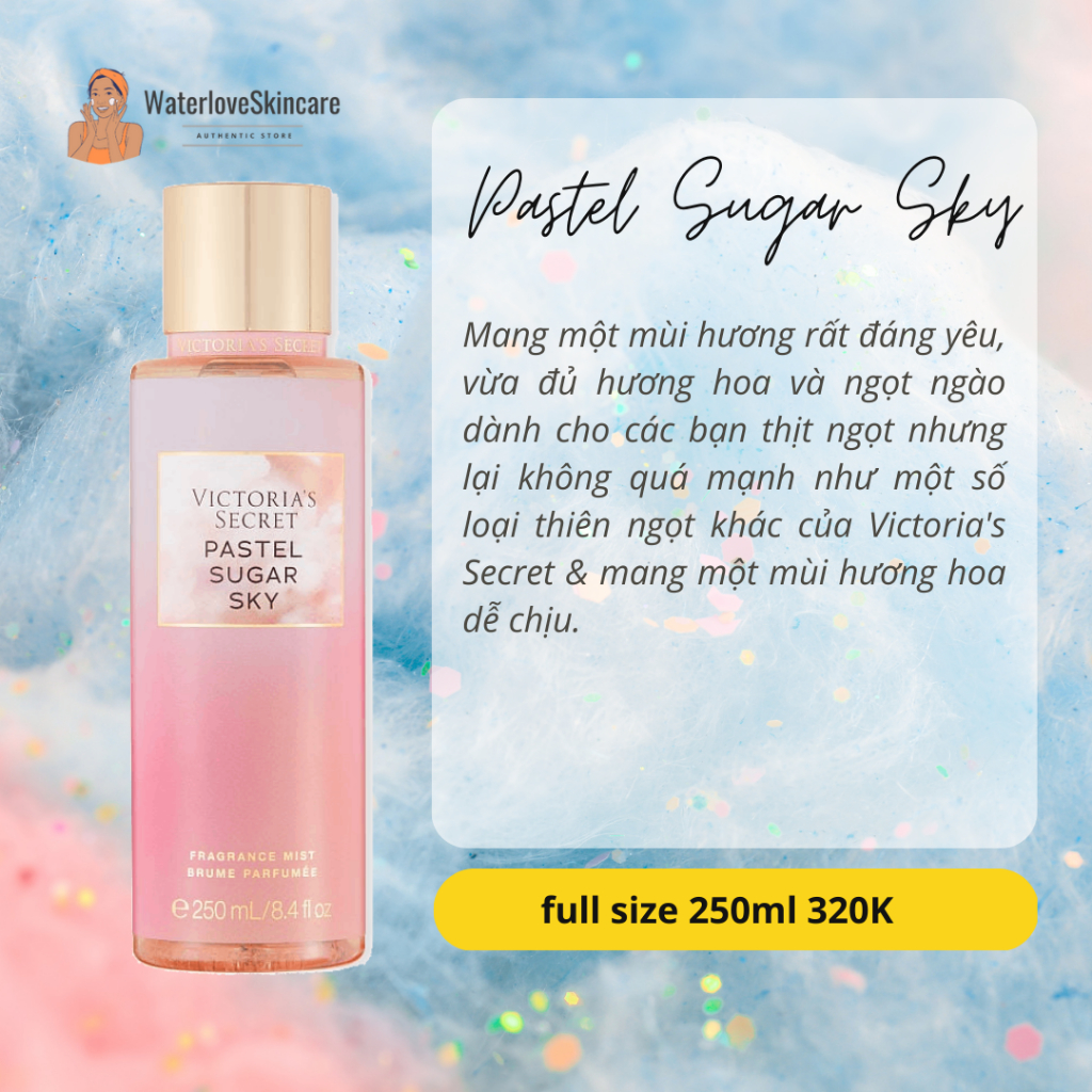 [HÀNG MỸ][250ml] Xịt thơm toàn thân body mist Victoria's Secret Pastel Sugar Sky | Shopee Việt Nam