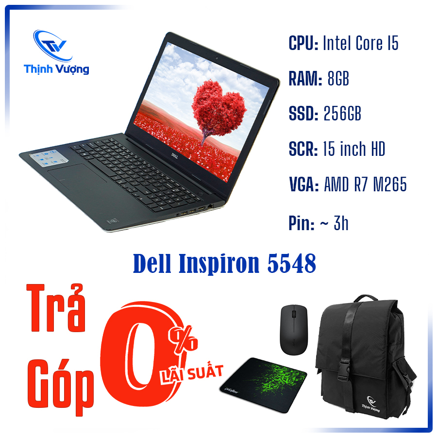 Laptop Dell inspiron 5548 Intel core I5 5200U | RAM 8GB | SSD 256GB ...