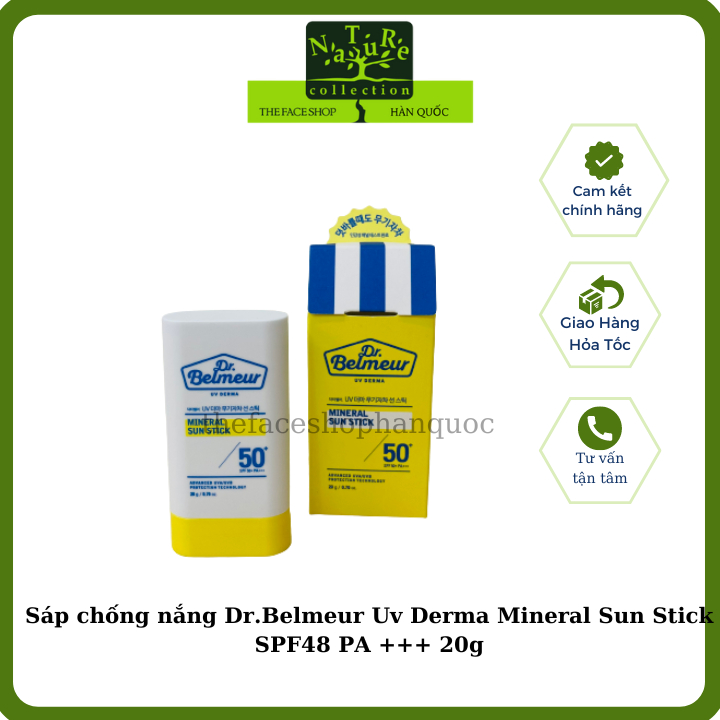 [Date 2026] Kem Chống Nắng Vật Lý Dạng Thỏi TheFaceShop Dr.Belmeur Uv ...