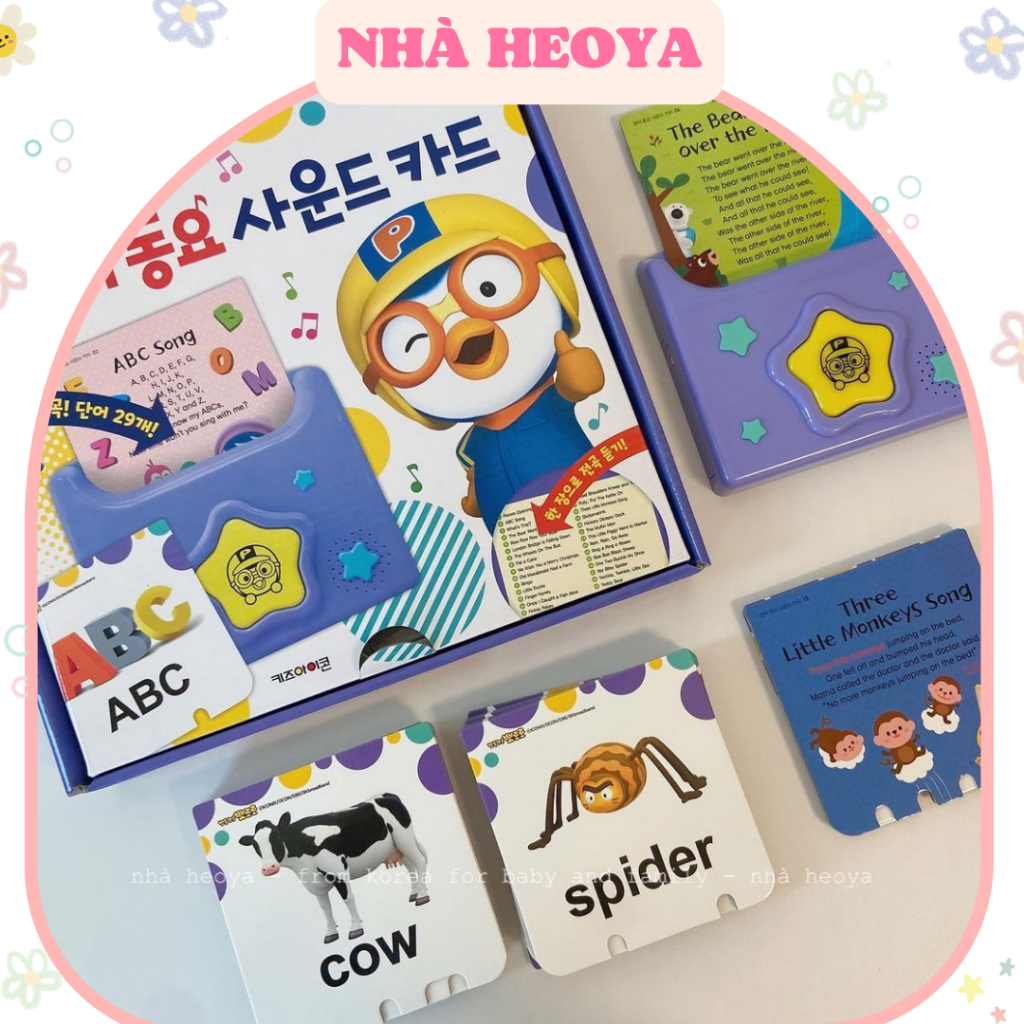 THẺ HỌC TIẾNG ANH PORORO VÀ THẺ TAYO ENGLISH SOUND CARD HÀN QUỐC ...