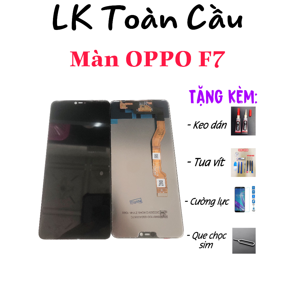 Màn hình OPPO F7 New Full bộ Tặng kèm keodánmàn+bộsữachữa+cườnglực ...