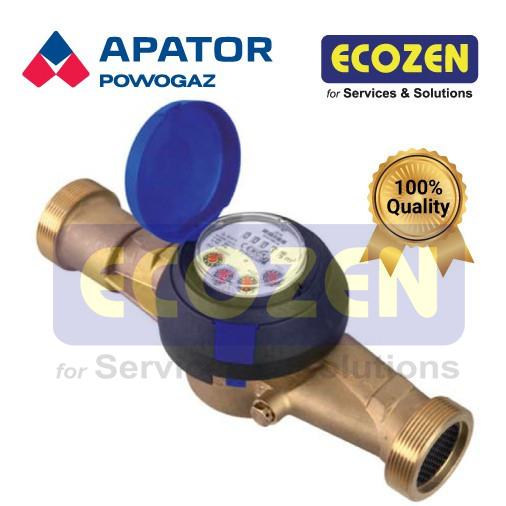 Đồng hồ đo nước lạnh chính hãng Apator nối ren DN40 - ECOZEN | Shopee ...