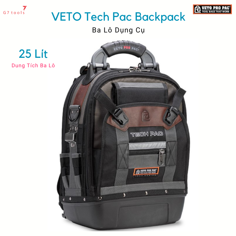 Ba Lô Veto TECH PAC Backpack Size Lớn Dung Tích 25 Lít - Kèm Panels ...