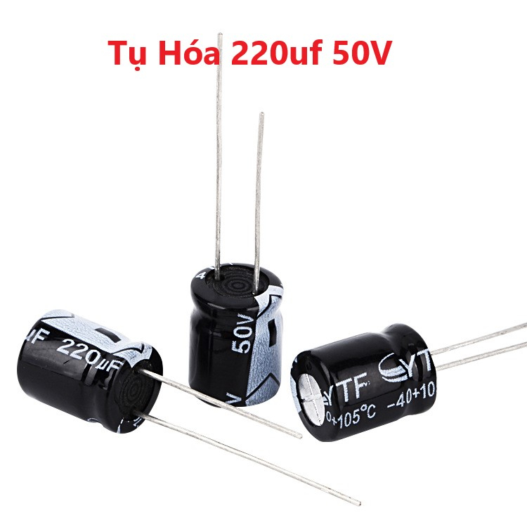 Túi 5 Con - Tụ Hóa 50V Phân Cực - 1uF 2.2uF 4.7uF 10uF 22uF 47uF 100uF 220uF 330uF 470uF 1000uF ...