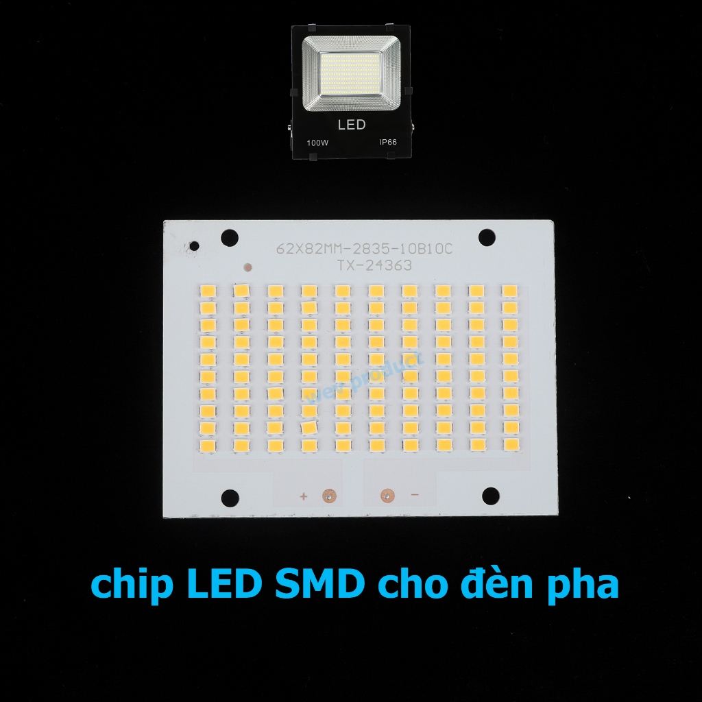 Chíp LED SMD 50w 100w 150w 200w cho đèn pha LED 5054 ánh sáng trắng vàng | Shopee Việt Nam