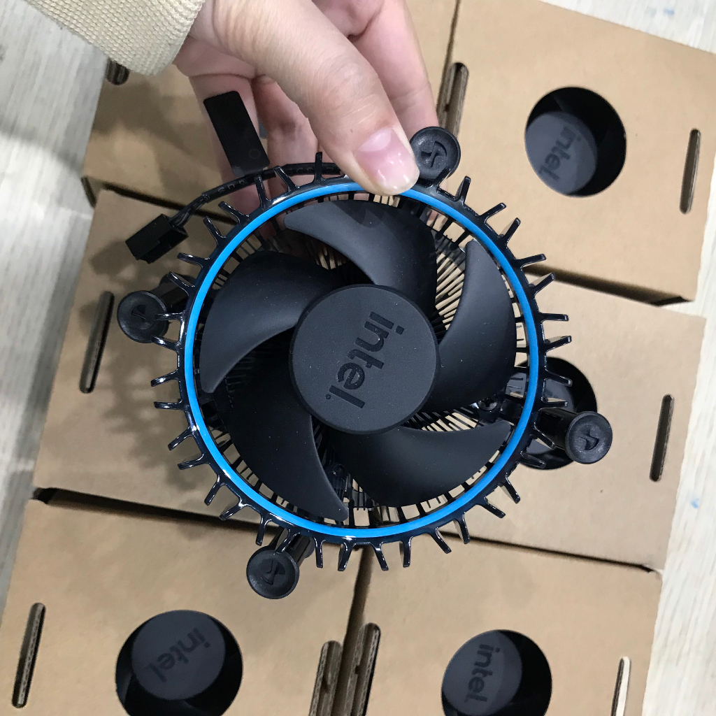 Fan Intel Stock lõi đồng kèm sẵn kem tản nhiệt zin | Shopee Việt Nam