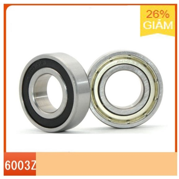 Vòng bi mã 6003Z - 6003RS kích thước 17x35x10mm thép chịu lực | Shopee ...