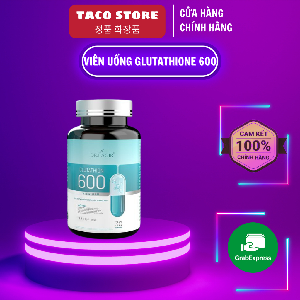 Viên Uống Trắng Da Glutathione 600 - Hỗ Trợ Dưỡng Trắng, Mờ Nám Tàn Nhang Nhập Khẩu Nhật Bản ...