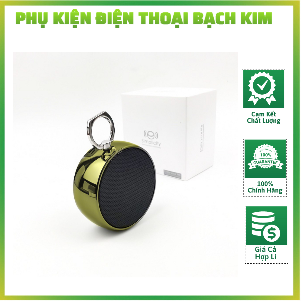 [BẢO HÀNH 6 THÁNG] Loa Bluetooth Mini Bs02 Có Móc Treo Tiện Lợi Và Khe ...