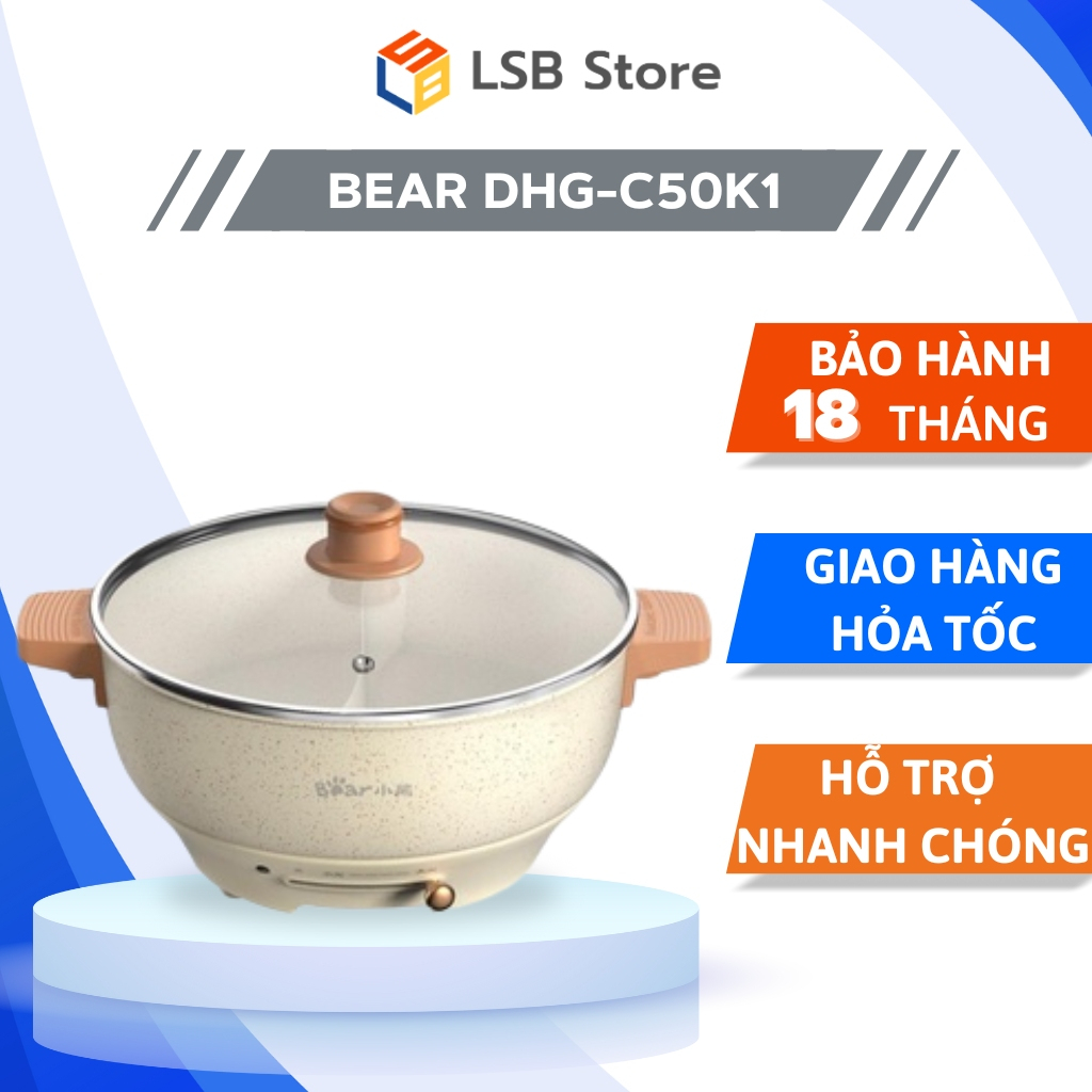 [Hỏa tốc - HCM] Nồi Lẩu Điện Uyên Ương Bear 2 Ngăn Dung Tích 5L DHG-C50K1 | Hàng Chính Hãng ...