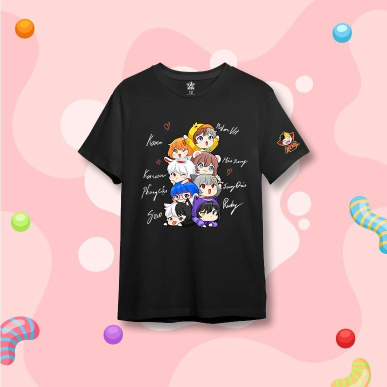 Áo Hero Team Kèm Chữ Ký Hero Team Màu Đen, Chất Liệu Cotton, Thoáng Mát ...