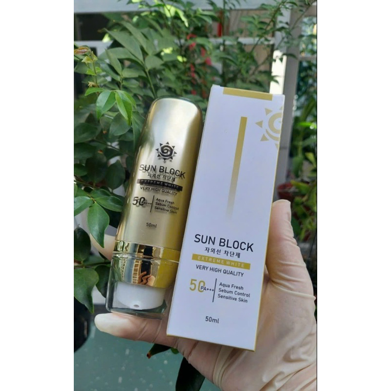 Kem Chống Nắng Dưỡng Trắng Da SUN BLOCK 50ML | Shopee Việt Nam