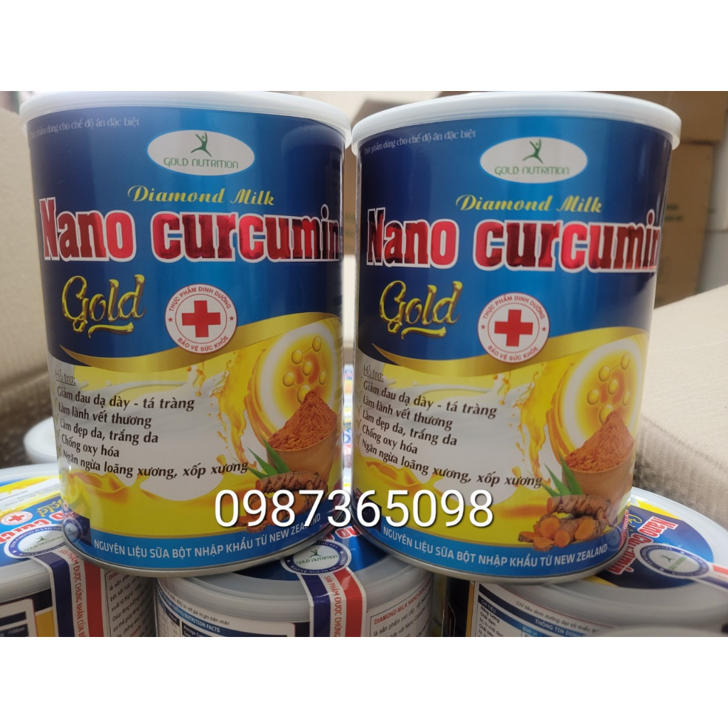 [Chính hãng 2h900g tặng kèm 2h150g]Sữa nghệ nano curcumin gold diamond ...