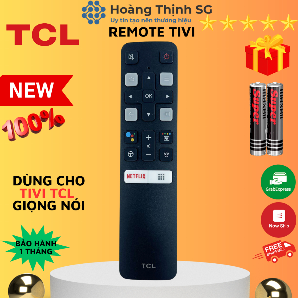 Remote điều khiển tivi TCL SMART Giọng nói, điều khiển TV TCL các dòng ...