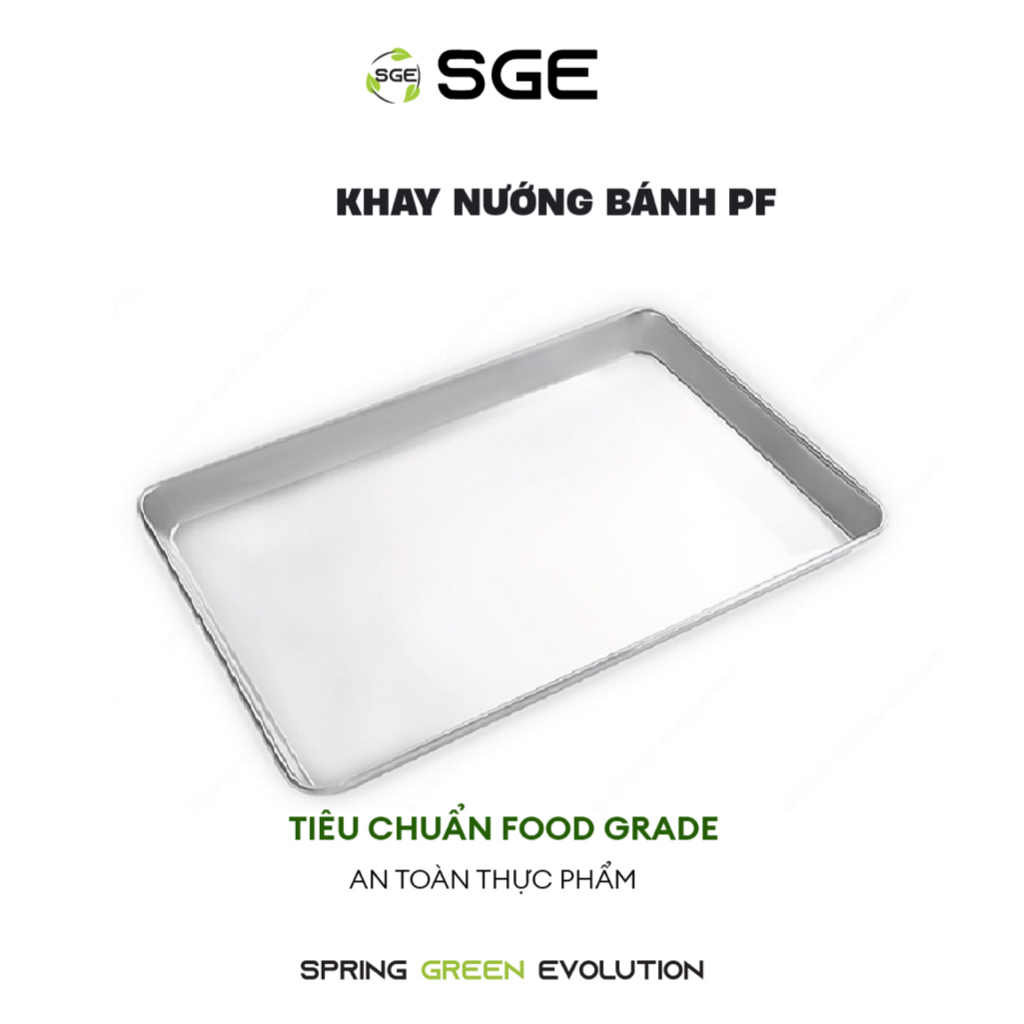 Khay Nhôm Nướng Bánh / Khay Lò Nướng Bánh SGE PF-Tray Chất Liệu Inox ...