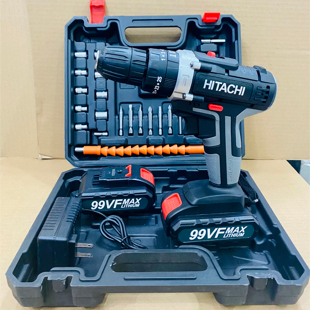 Máy khoan pin 99V HITACHI 3 chức năng có búa - Chuyên khoan tường ...