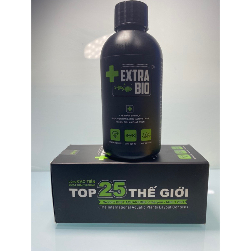 Men vi sinh Extra Bio 250ml xuất xứ Việt Nam chai màu đen | Shopee Việt Nam