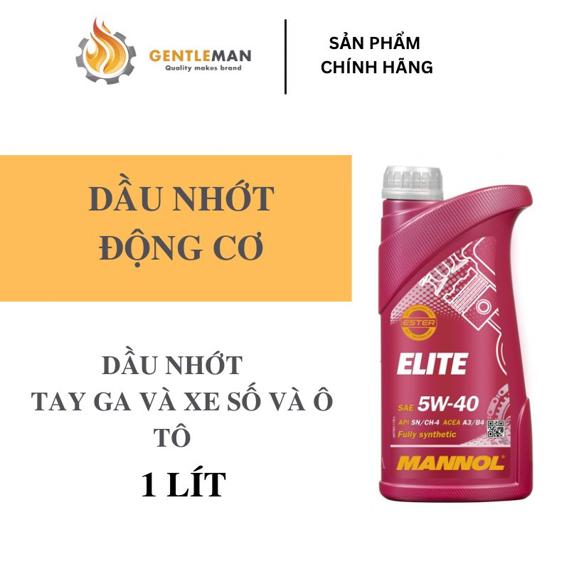MANNOL ELITE 5W-40 7903 - DẦU NHỚT DÀNH CHO XE MÁY VÀ Ô TÔ XĂNG HOẶC ...