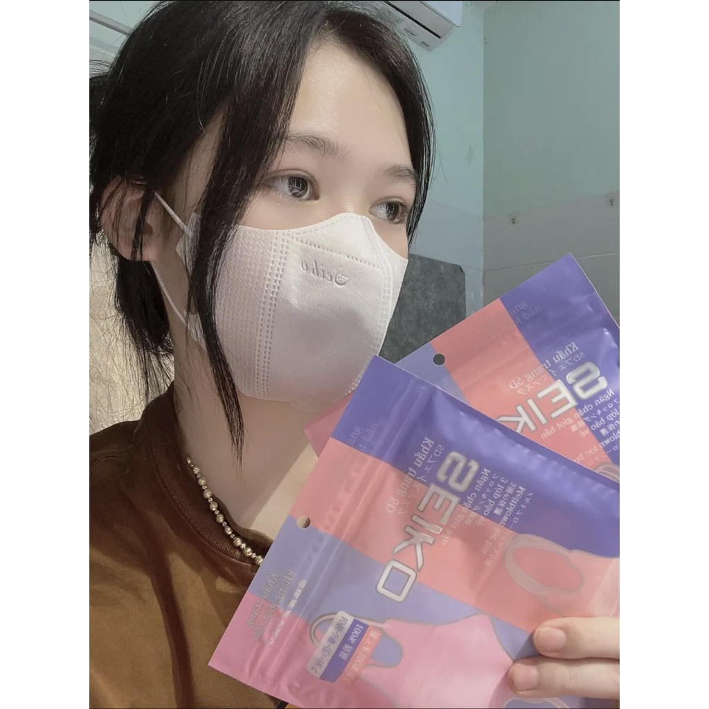 [Thùng 200 Cái] Khẩu Trang 5D SEIKO, Hàng Cao Cấp Chính Hãng Vải Không Dệt 3 Lớp Lọc Bụi ...