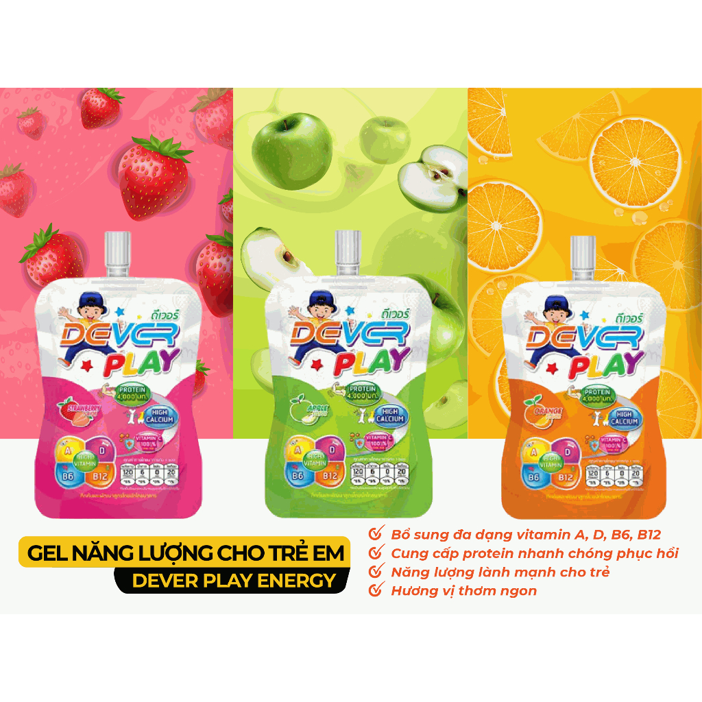 Gel Năng Lượng Cho Trẻ Em DEVER PLAY GEL | Shopee Việt Nam