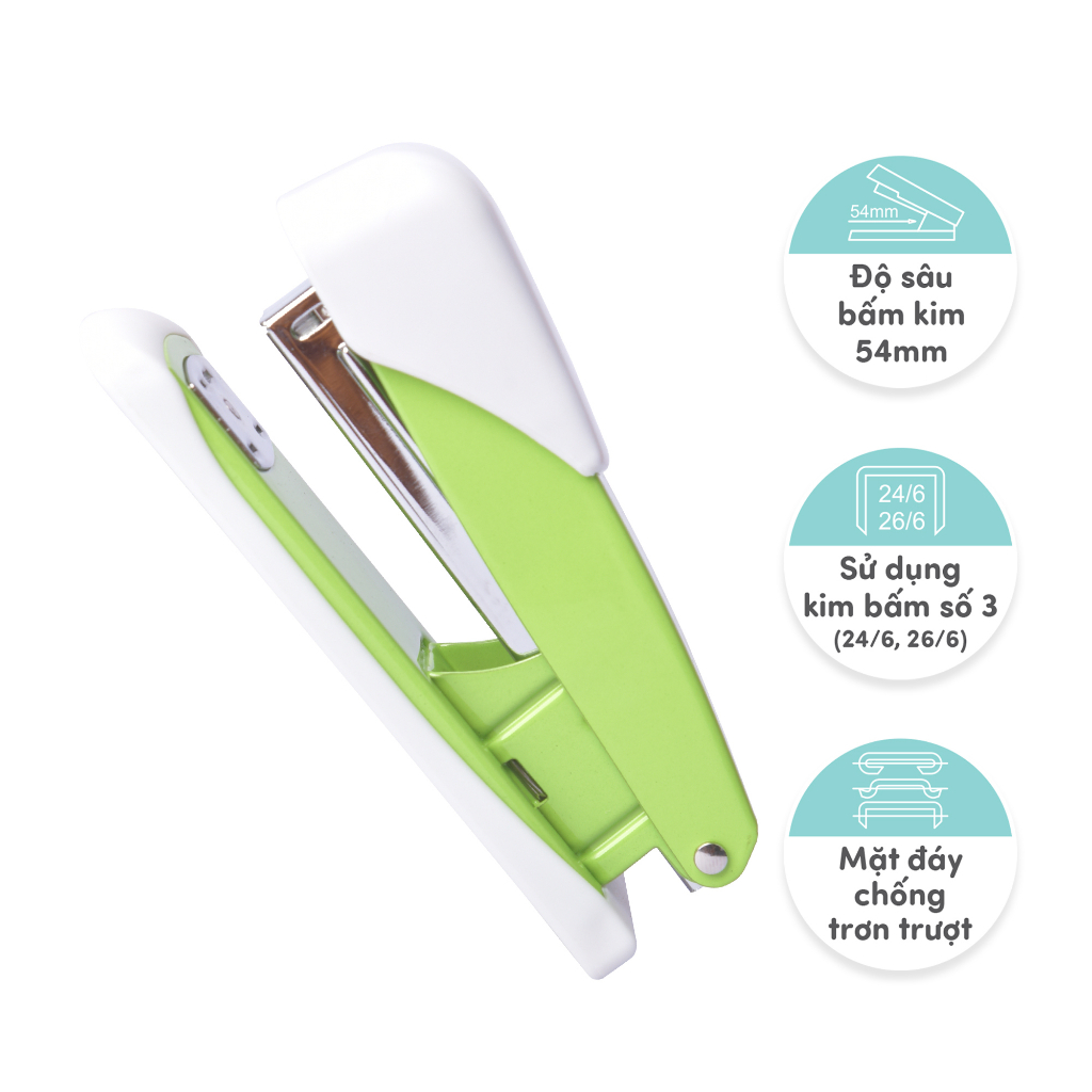 Bấm Kim, Dập Ghim Số 3 Thiên Long Flexoffice FO-ST005 - Giao Màu Ngẫu Nhiên | Shopee Việt Nam