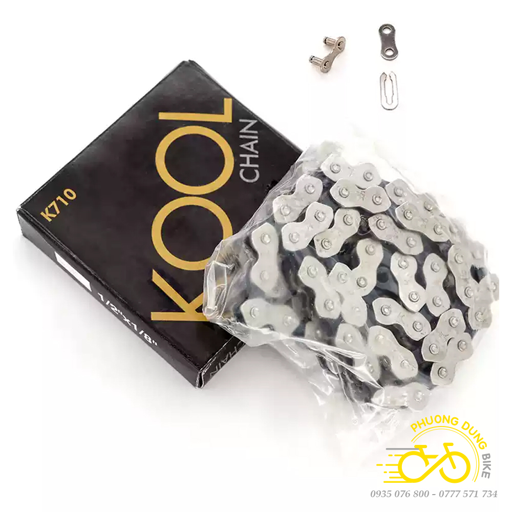 Xích sên KMC KOOL K710 - Xích sên 1 tầng cho xe đạp Fixed Gear | Shopee ...